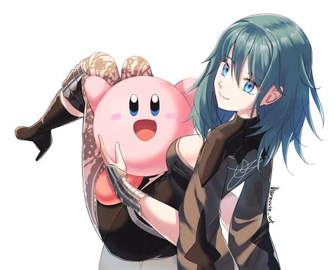 Byleth Kirby And Byleth Fire Emblem And 3 More Drawn By Revvie