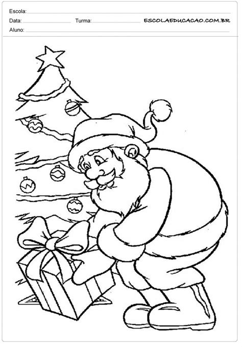 40 Desenhos De Papai Noel Para Colorir E Imprimir