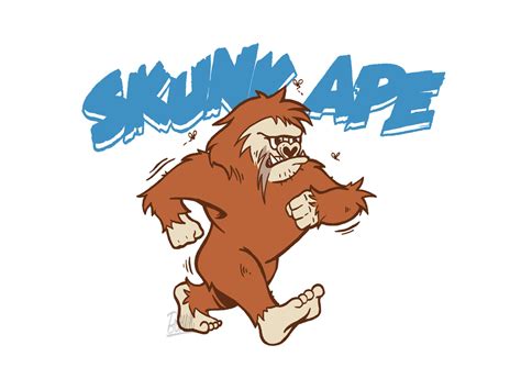 Cryptid Mascots Skunk Ape By Eric Brown On Dribbble