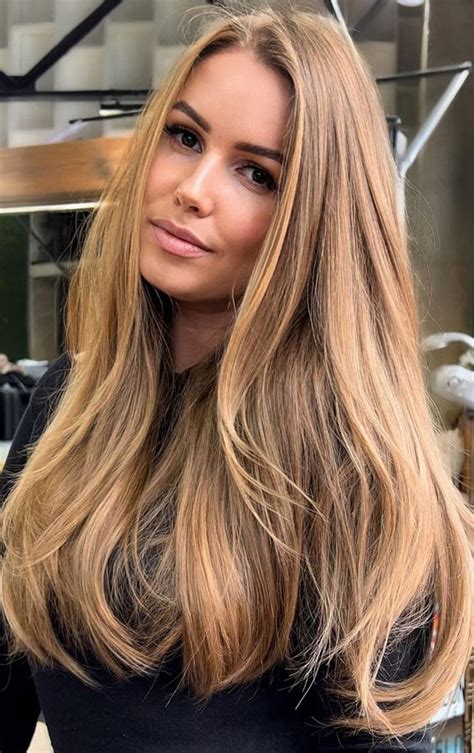 Autumn Hair Colour Trends Golden Wheat Long Hair