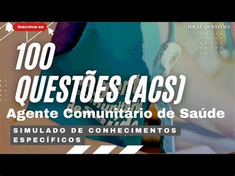 Quest Es Especificas Da Prova De Agente Comunit Rio De Sa De Acs