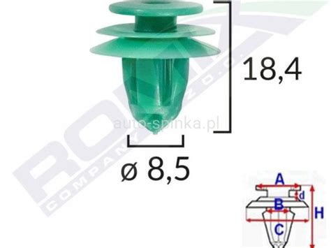 C70344 Spinka 8 5 Tapicerki HONDA Civic Jazz Zielona 91560SZW003 91560