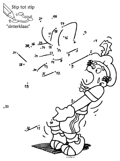 Kleurplaat Stip Tot Stip Sinterklaas Puzzel Kleurplaten Nl