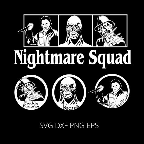 Vecna Michael Myers Freddy Krueger SVG DXF PNG Eps Etsy