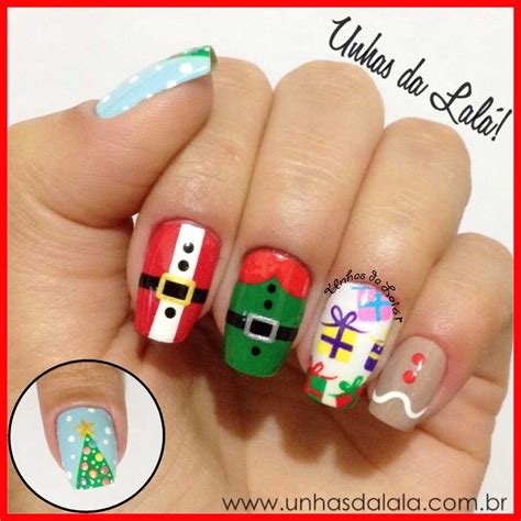Unhas Decoradas Especial de Natal Unhas da Lalá Blog