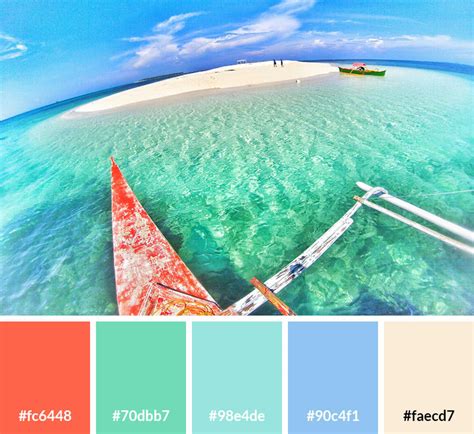 Beach Color Palettes Coastal Color Schemes With Hex Codes Telegraph
