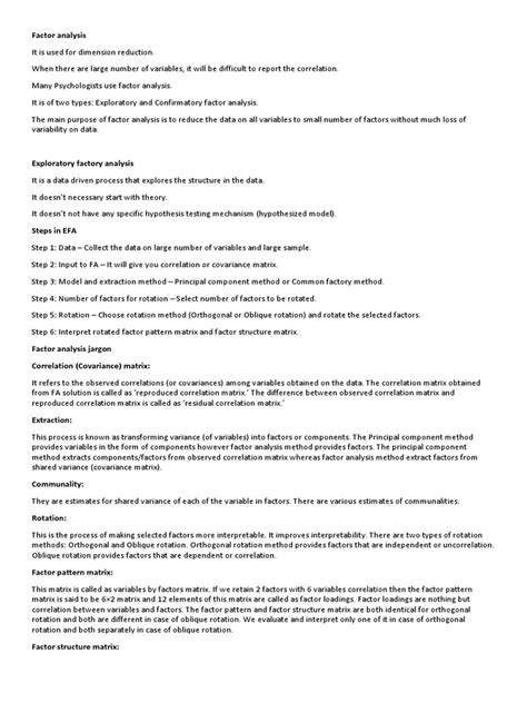 factor analysis pdf factor analysis principal component analysis