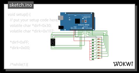 7 Segment Push Buttons 1 1 Wokwi ESP32 STM32 Arduino Simulator
