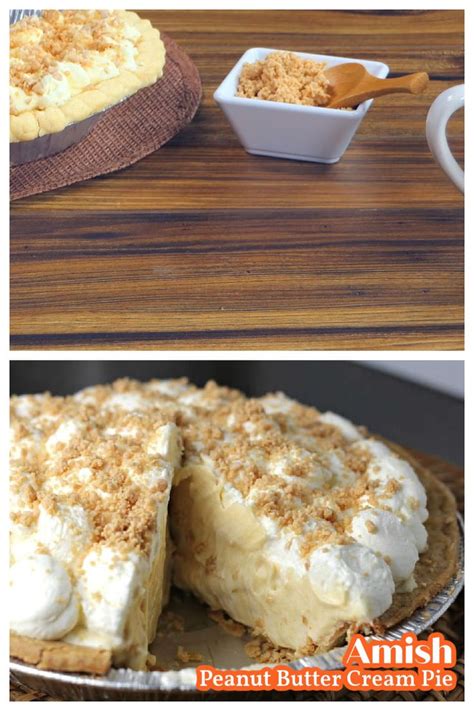 Amish Peanut Butter Cream Pie Recipe Sweet Breakfast Peanut Butter