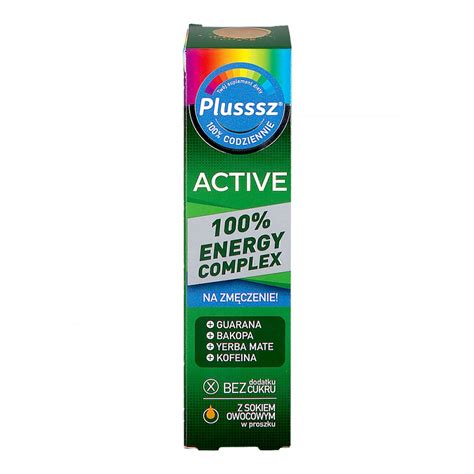 Plusssz Active Energy Complex Tabletki Musuj Ce