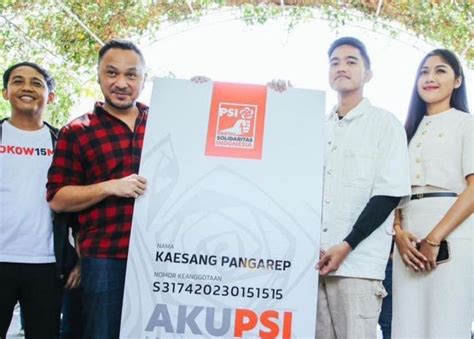 Adik Jadi Ketum PSI Gibran Komentar Singkat Soal Kaesang