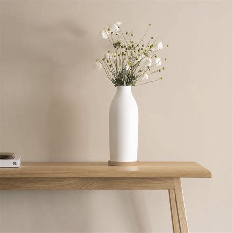 Vase contemporain KYRU Tom Raffield en faïence en chêne fait main