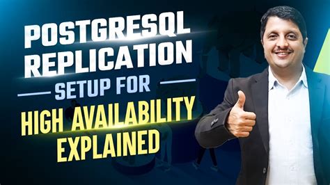 PostgreSQL High Availability Done Using The Components PostgreSQL