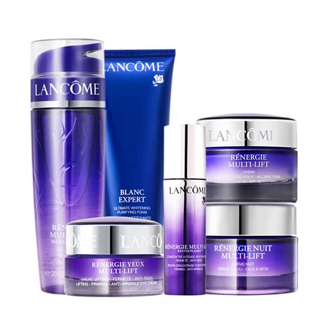 兰蔻 LANCOME 护肤套装 兰蔻 LANCOME 新立体塑颜紧致面部护肤套装礼盒 滋润保湿 6件 洁面 美容液 精华 日霜 晚霜 眼霜