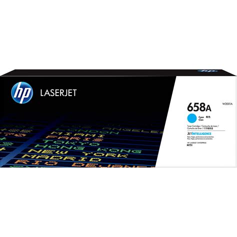 HP 658A Cyan Original LaserJet Toner Cartridge W2001A B H Photo