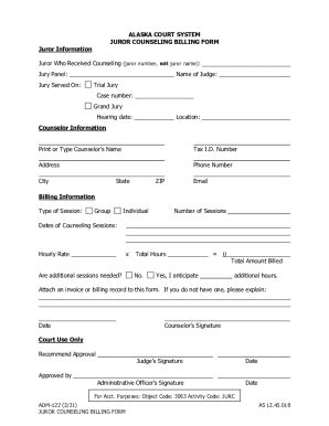 Fillable Online Courts Alaska Free Alaska Administration FormPDF