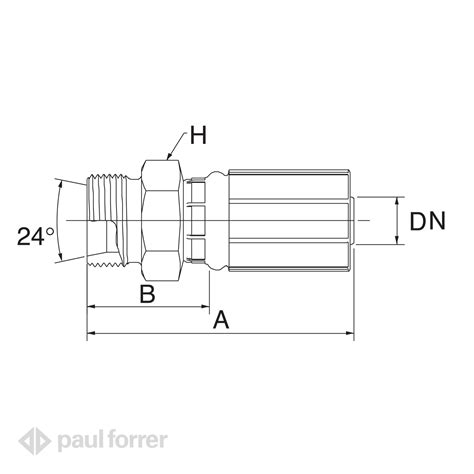 Paul Forrer AG Raccords à sertir G filetage métrique cône DIN 24