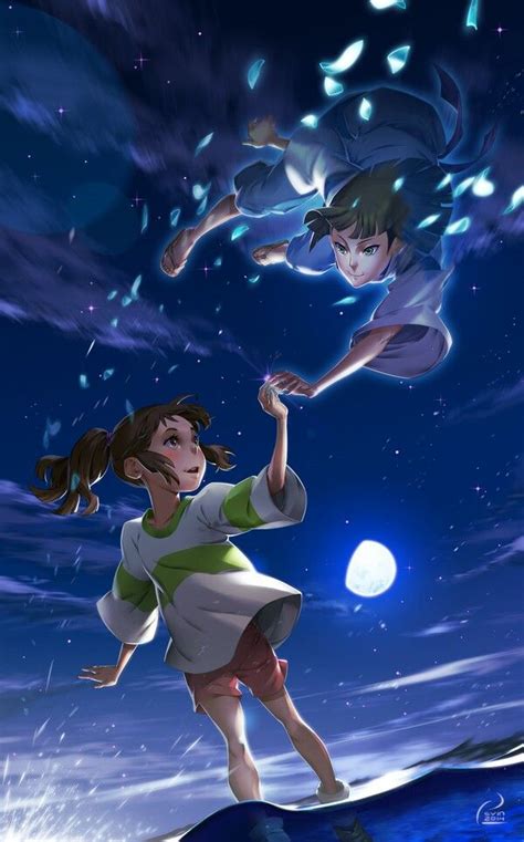 Spirited Away Haku And Chihiro Disney Love Disney Art Away Movie