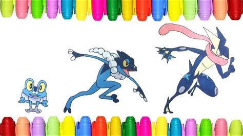 Greninja Evolution Pokemon Coloring Pages Bmp Winkle