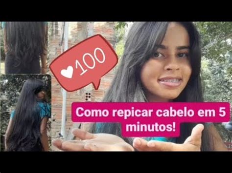 COMO REPICAR CABELO SOZINHA EM CASA SEM TIRAR O TAMANHO YouTube