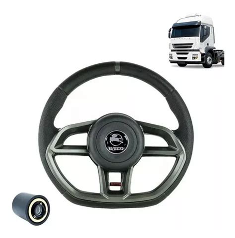 Volante Esportivo Para Iveco Stralis Cubo Mod Golf Gti
