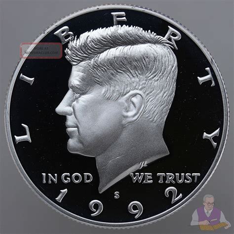 1992 S Kennedy Half Dollar Gem Deep Cameo 90 Silver Proof Coin Us