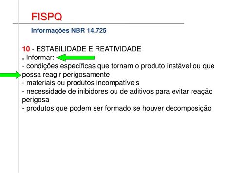 Ppt Fispq Ficha De Informa Es De Seguran A Produtos Qu Micos