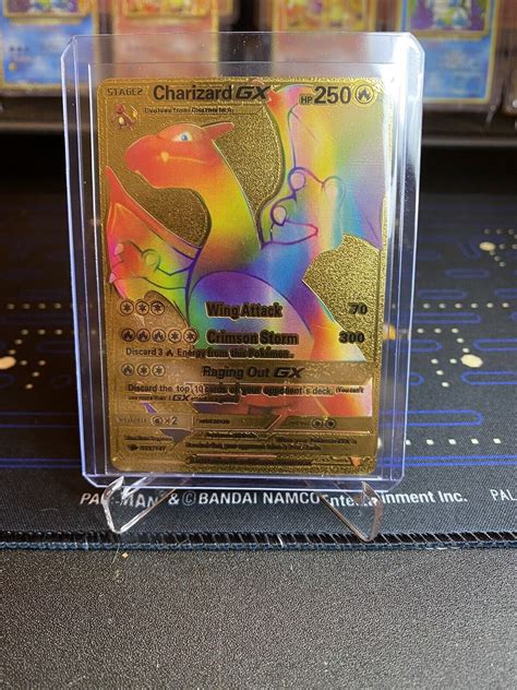 Mavin Rainbow Charizard GX Gold Foil Pokémon Card