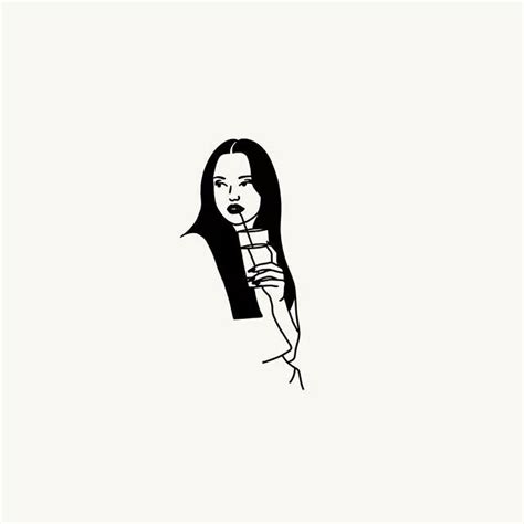 Black And White Illustration Graphic Illustration Art Sketches Art