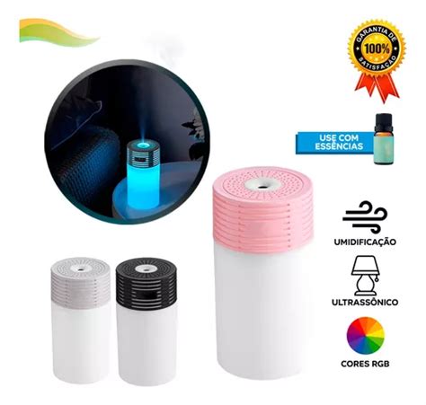 Umidificador Difusor Aromatizador De Ar Ultrassonico 7 Cores MercadoLivre