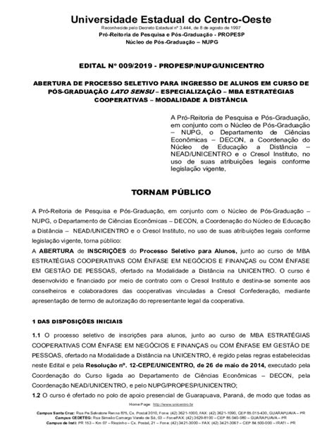 Preench Vel Dispon Vel Abertura De Processo Seletivo Para Ingresso De