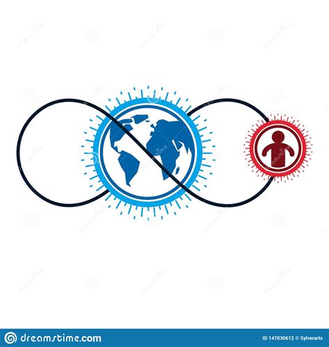 Logotipo Creativo Del Mundo Y De La Persona S Mbolo Nico Del Vector