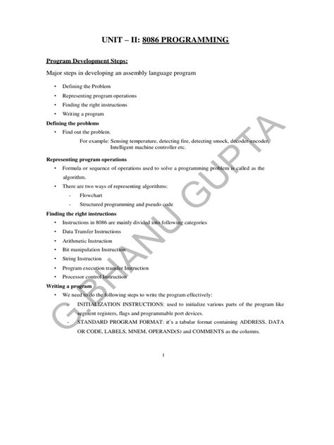 fmpmc unit 2 pdf assembly language computer program