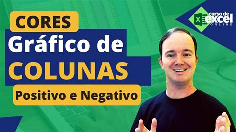 Como Fazer GRÁFICO de COLUNAS VALORES POSITIVO e NEGATIVO CORES