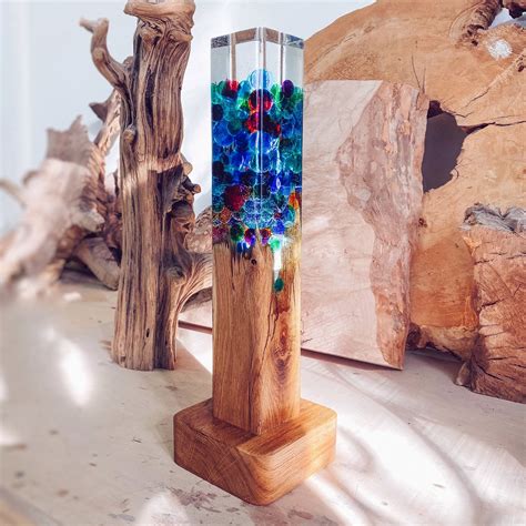 Lampe Epoxidharz Holz Beleuchtung Wohnkultur Lampen Etsy