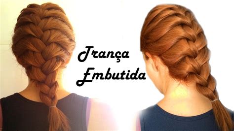 TUTORIAL TRANÇA EMBUTIDA FÁCIL YouTube