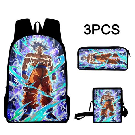Anime Dragon Ball Z Goku Backpacks Shoulder Bag Pencil Bag For
