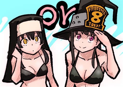 Tamaki Kotatsu And Maki Oze En En No Shouboutai Drawn By Ohkubo