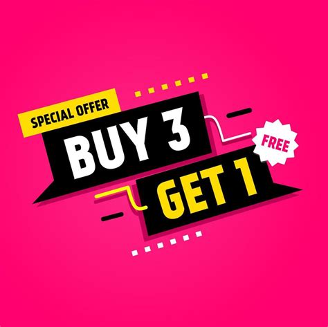 Buy Get Free Banner Design Special Offer Sale Banner Design Flat
