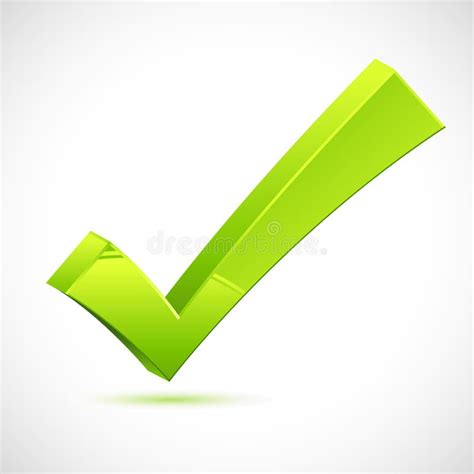 Sinal verde ilustração do vetor Ilustração de voto verde 18325151