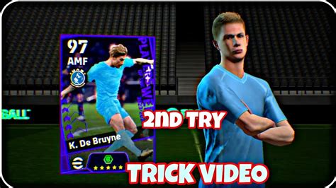 How To Get 101 Rated POTW Card Of De Bruyne Trick Video Efootball