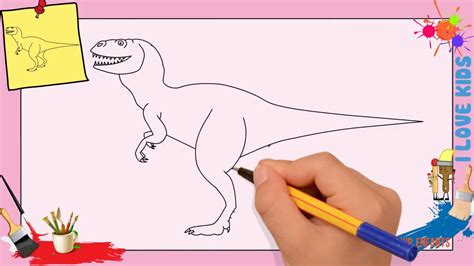 Dessin Dinosaure Comment Dessiner Un Dinosaure FACILEMENT Etape Par