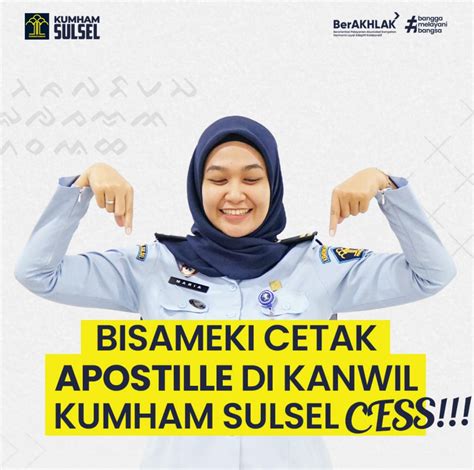 Kanwil Kemenkumham Sulsel Layani Pencetakan Sertifikat Apostille BACA