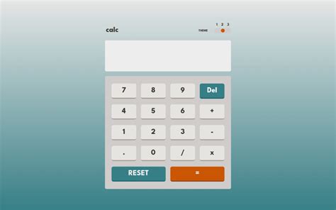 Frontend Mentor Calculator Coding Challenge Solution