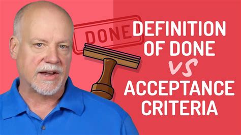 Definition Of Done Vs Acceptance Criteria What S The Difference Youtube