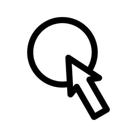 Click Icon Vector Symbol Design Illustration Vector Art At