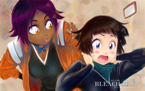 Yoruichi Soi Fon Bleach Anime Wallpaper 33909511 Fanpop