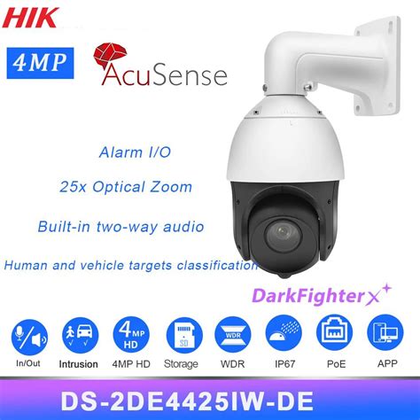 Hikvision 4 Inch 4 MP 25X Acusense PTZ Powered By DarkFighter IR