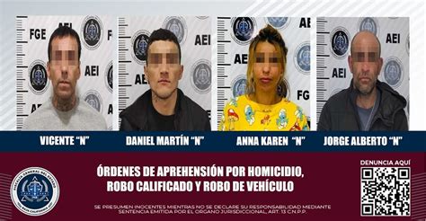 Da Fiscalía cumplimiento a órdenes de aprehensión por homicidio robo y