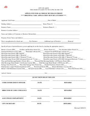 Fillable Online Temporary Permits And EventsTABC Texas Gov Fax Email